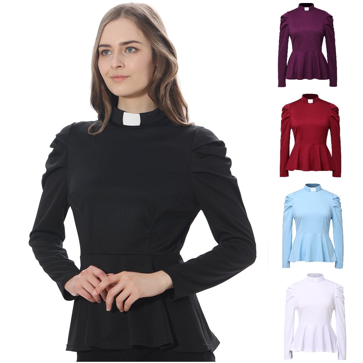 GRACEART clergy shirts for women and minister shirt for women clergy ...
