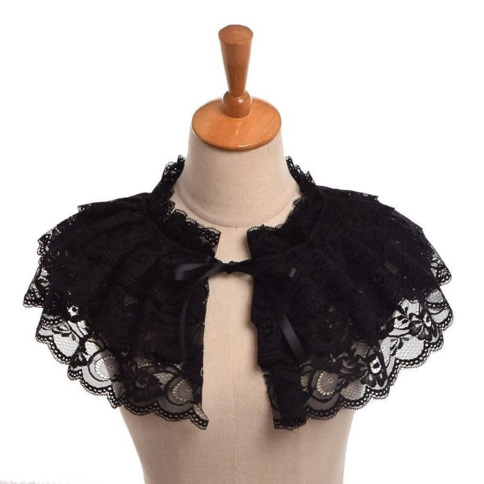 GRACEART women Lace Neck Ruff Victorian Steampunk Lolita Neck Collar ...