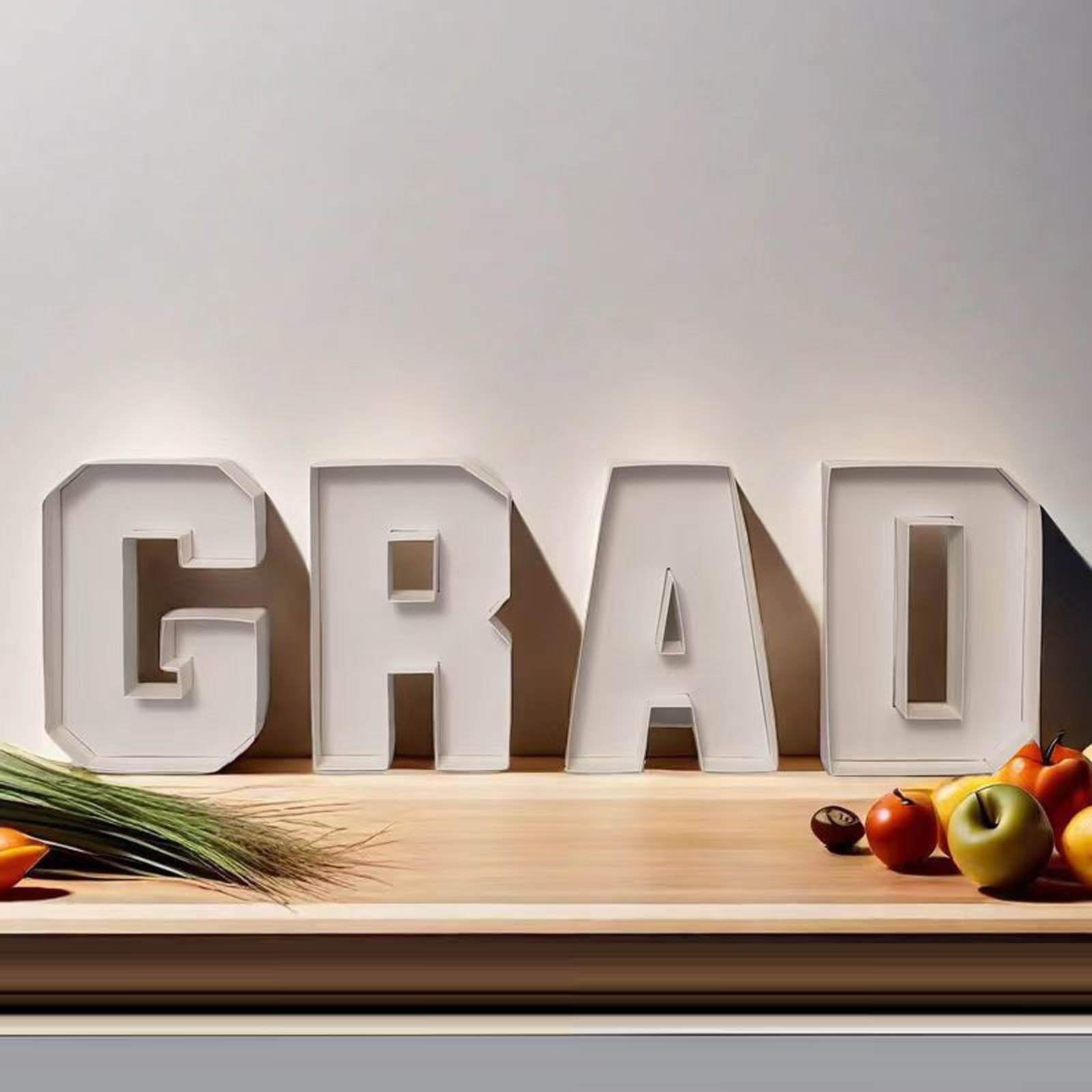 GRAD Set Cardboard Letter for Charcuterie 10.2'' Congrats Grad Fillable ...