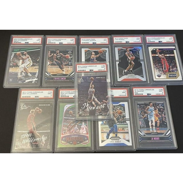 GRADED CARD Guaranteed - NBA Basketball Hot Pack - 10 Cards - 5 Rookies ...