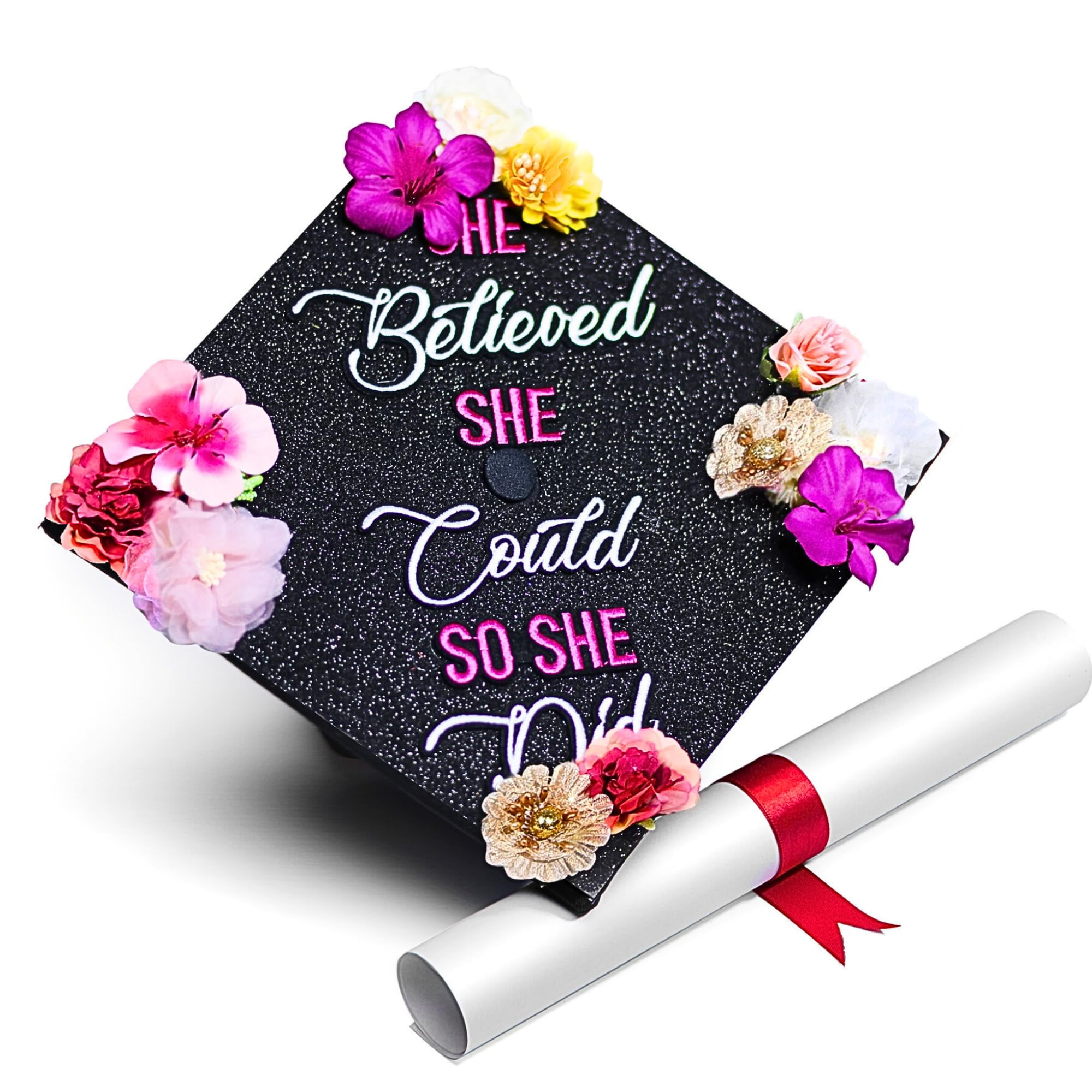 GRADWYSE Once Upon A Time Handmade Graduation Cap Topper Gift For Her ...