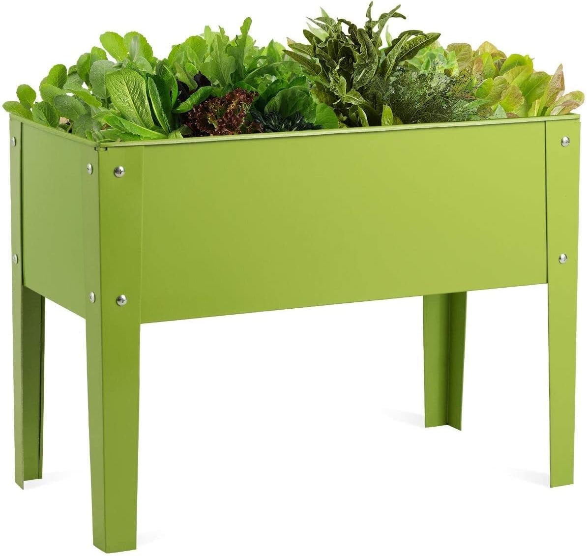 GRAFFY Raised Garden Bed, Raised Planter Box with Legs Drainage Holes ...