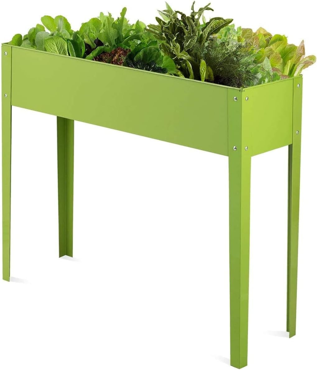 GRAFFY Raised Garden Bed, Raised Planter Box with Legs Drainage Holes ...