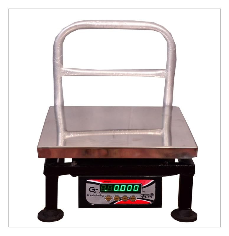 GRAMTECHNOLOGY Gt Scale 100Kg X 10Gm Stainless Steel Weight Machine For ...
