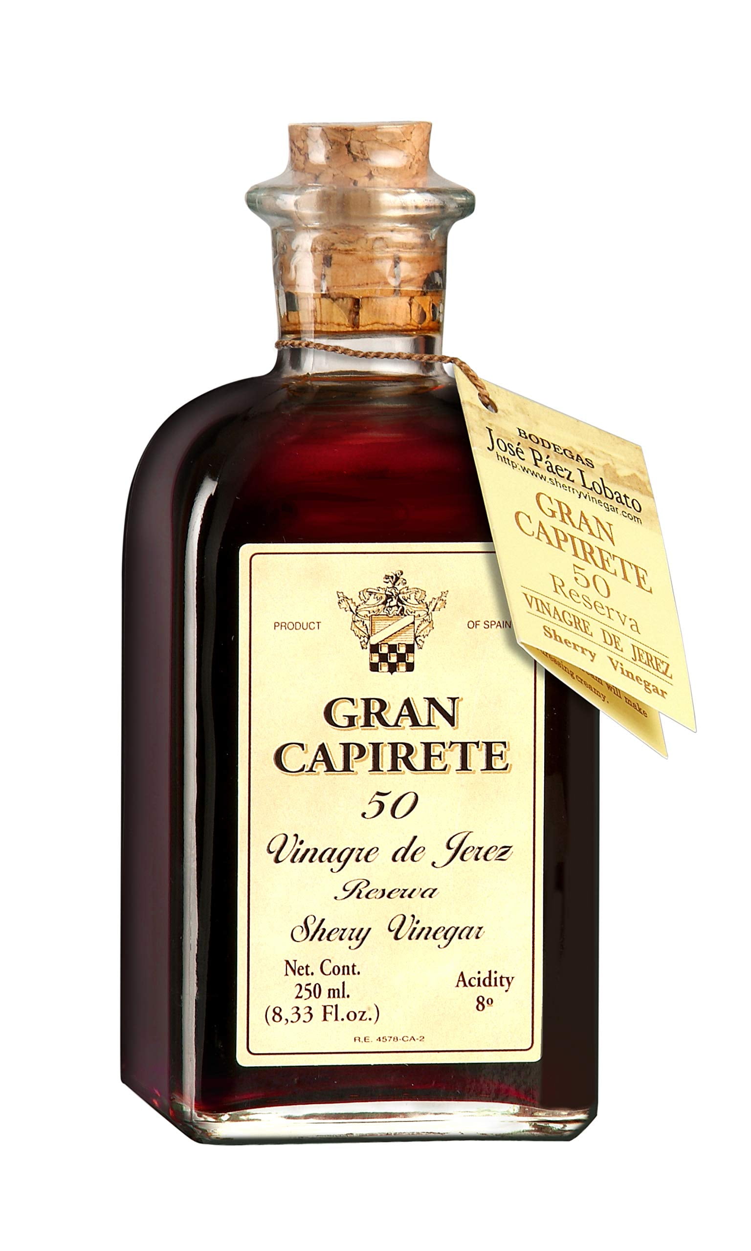 GRAN CAPIRETE 50 - GGA1 Spanish Sherry Vinegar Reserve (50 years old ...