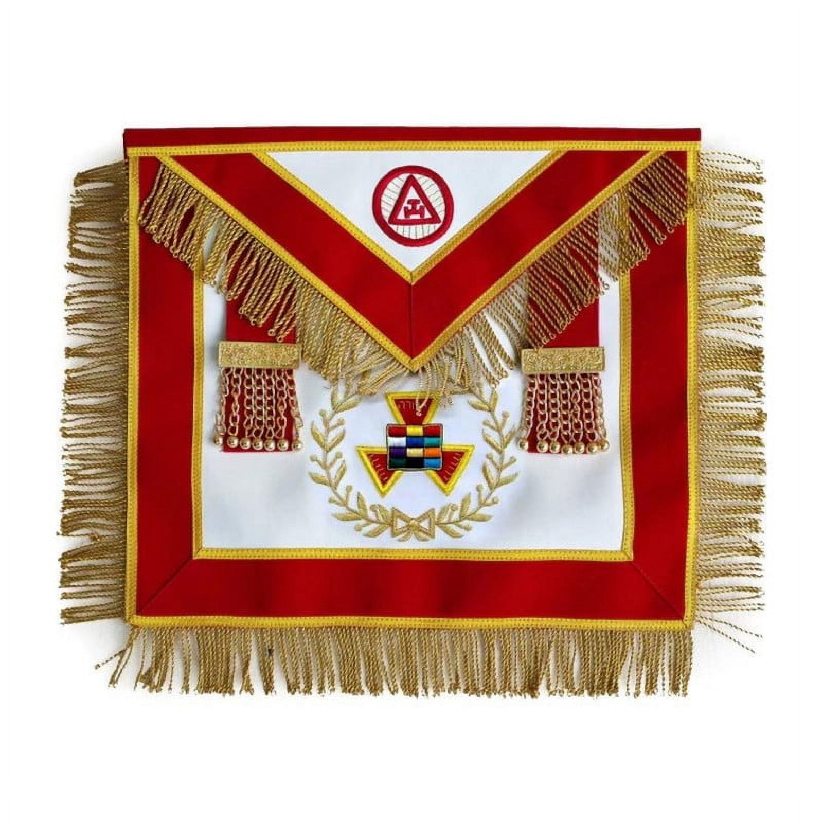 GRAND HIGH PRIEST ROYAL ARCH CHAPTER APRON - RED VELVET WITH FRINGE ...
