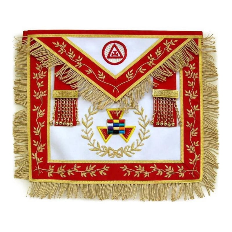 GRAND HIGH PRIEST ROYAL ARCH CHAPTER APRON - RED VELVET WITH WREATH ...