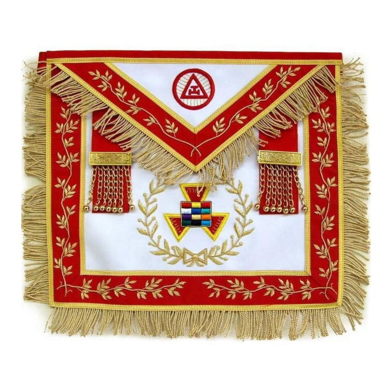GRAND HIGH PRIEST ROYAL ARCH CHAPTER APRON - RED VELVET WITH WREATH ...