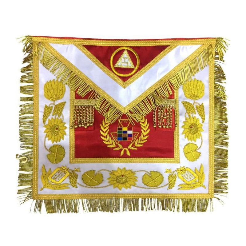 GRAND HIGH PRIEST ROYAL ARCH CHAPTER APRON - WHITE WITH GOLD FRINGE ...