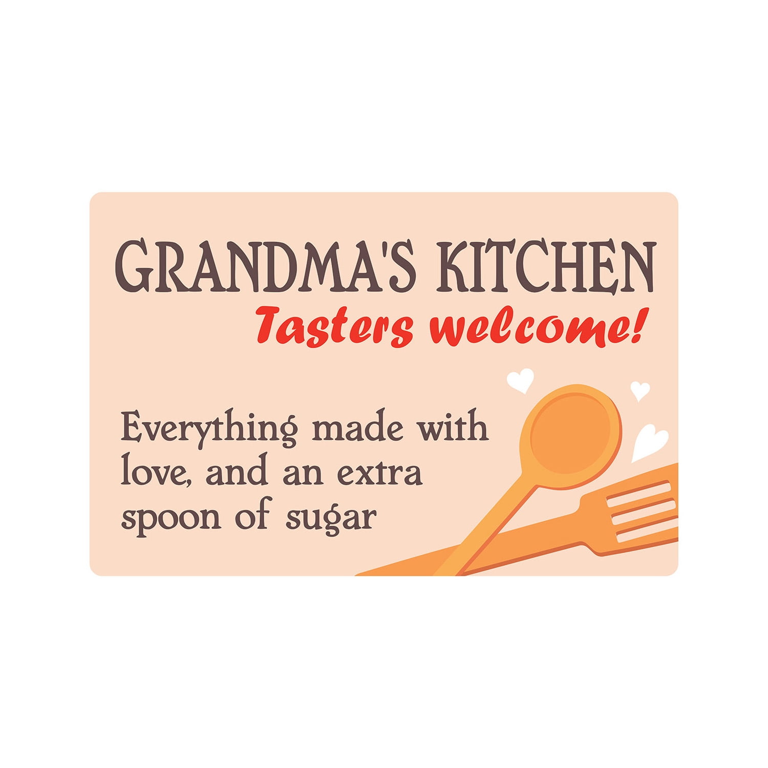 GRANDMAS KITCHEN Aluminum Sign family grandparent food cooking love ...