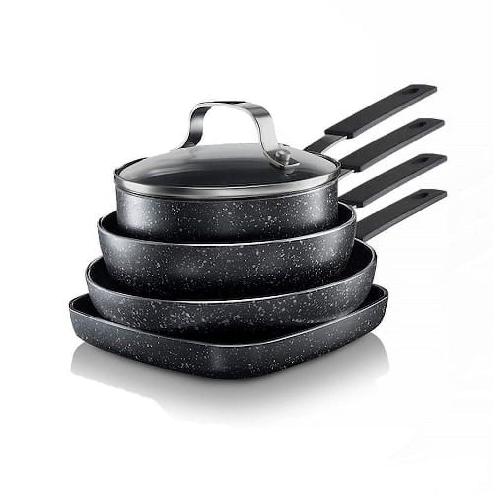 GRANITESTONE StackMaster 5-Piece Aluminum Non-Stick Diamond Infused ...