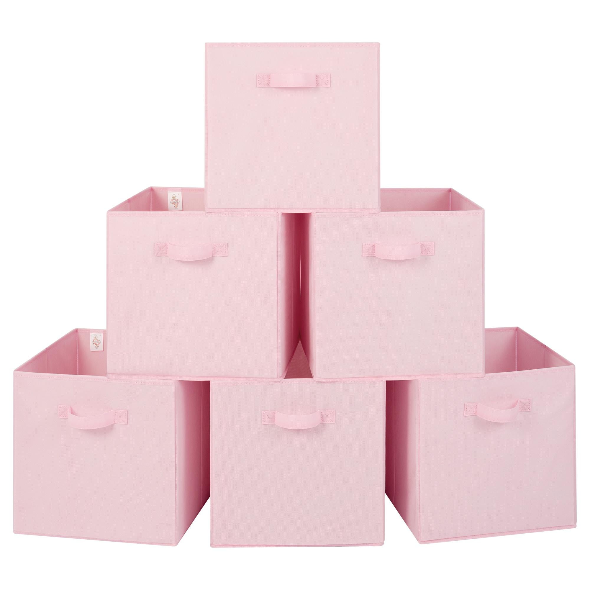 GRANNY SAYS 6-Pack Fabric Storage Cubes Bins with Handles, 13 Inch ...