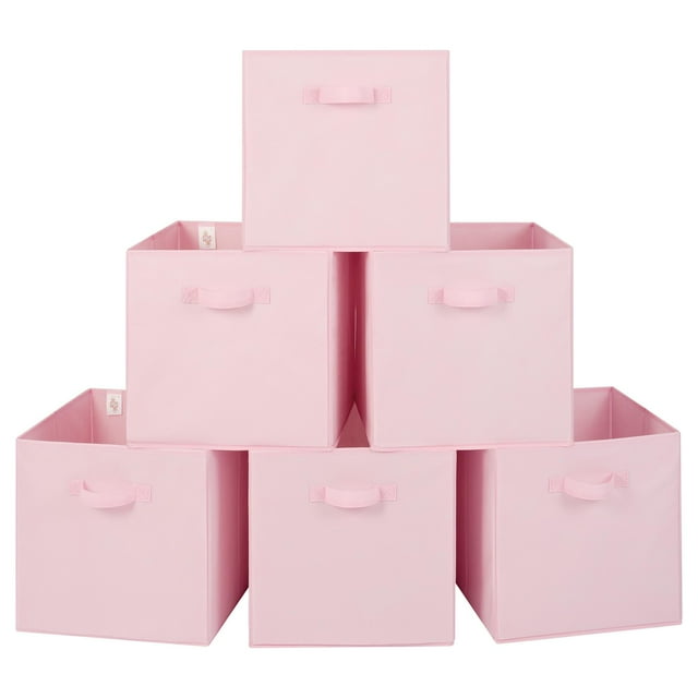 GRANNY SAYS 6-Pack Fabric Storage Cubes Bins with Handles, 13 Inch ...