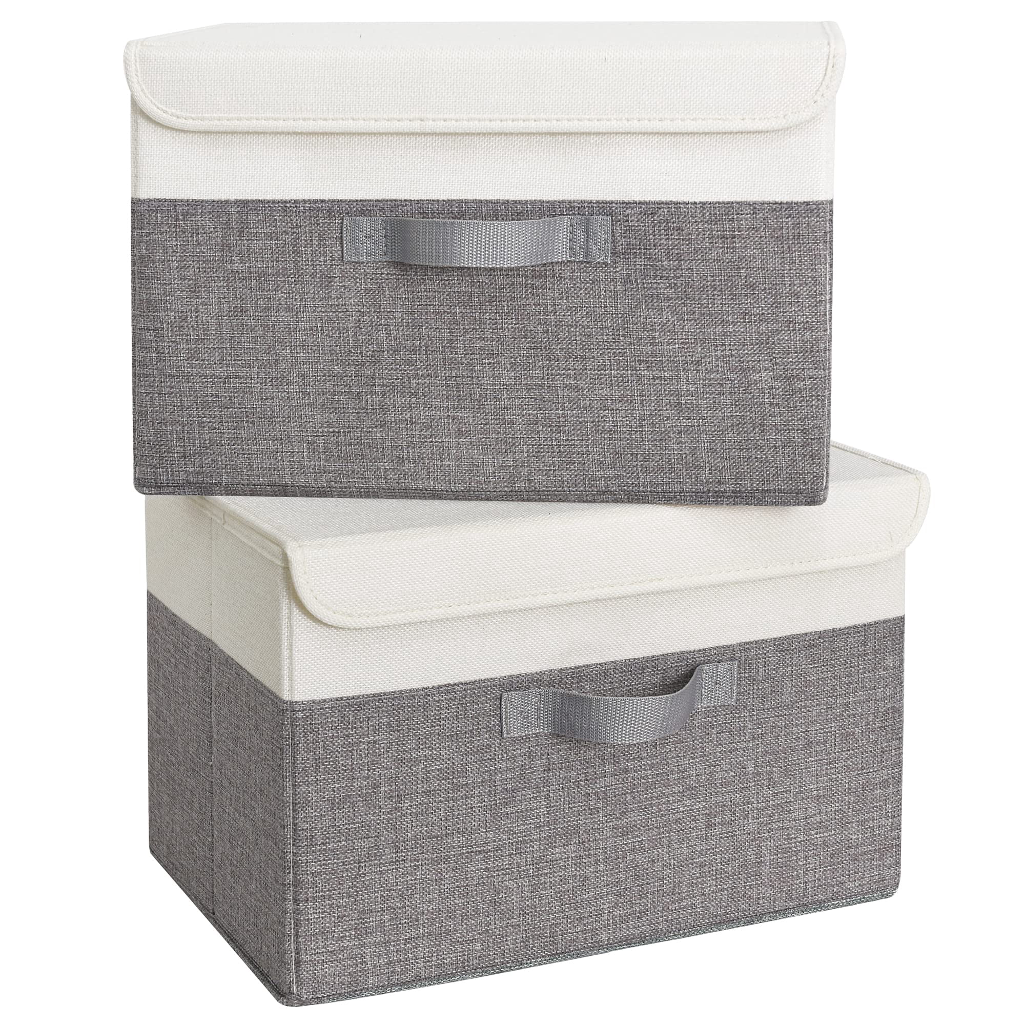 GRANNY SAYS Fabric Storage Boxes, Large Storage Bins with Lids, Closet ...