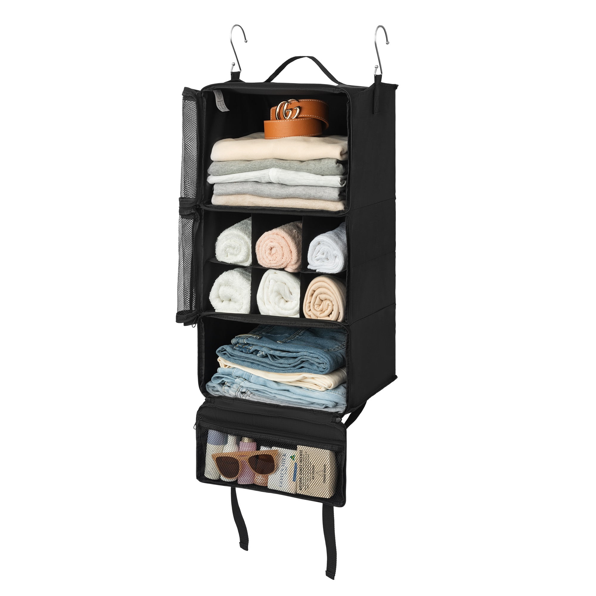 GRANNY SAYS Hanging Packing Cube for Travel, 3-shelf Travel Organizer ...