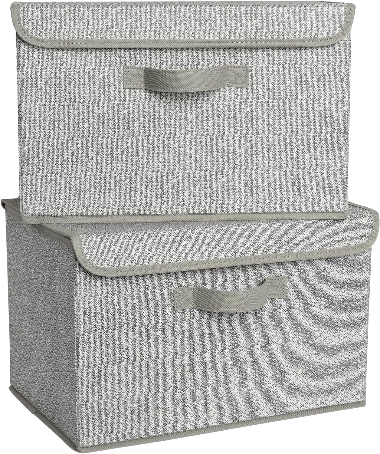 GRANNY SAYS Storage Bins with Lids, Extra Large Fabric Storage Boxes ...
