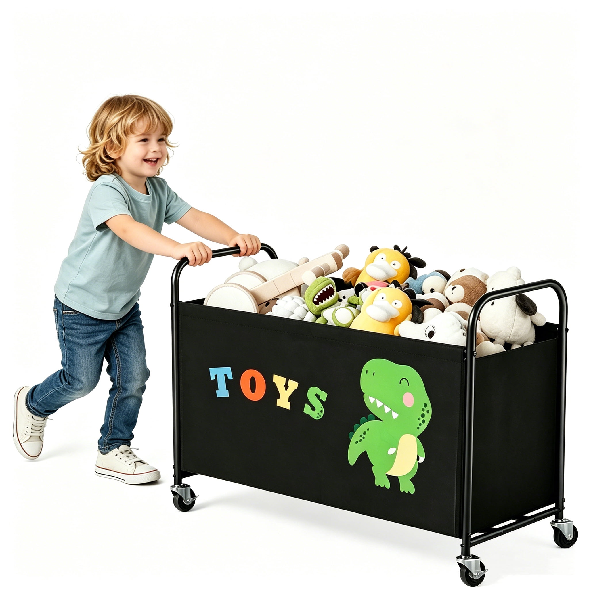 GRANNY SAYS Toy Storage Organizer, Kids Large Toy Box 135L Metal Toy ...