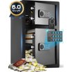 MESA SAFE Adjustable Wall Safe with Electronic Lock, 0.8 cu. ft ...