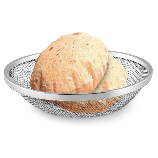 GRANTH ENTERPRISE Stainless Steel Wire Mesh Puran Jali Strainer 9 inch ...