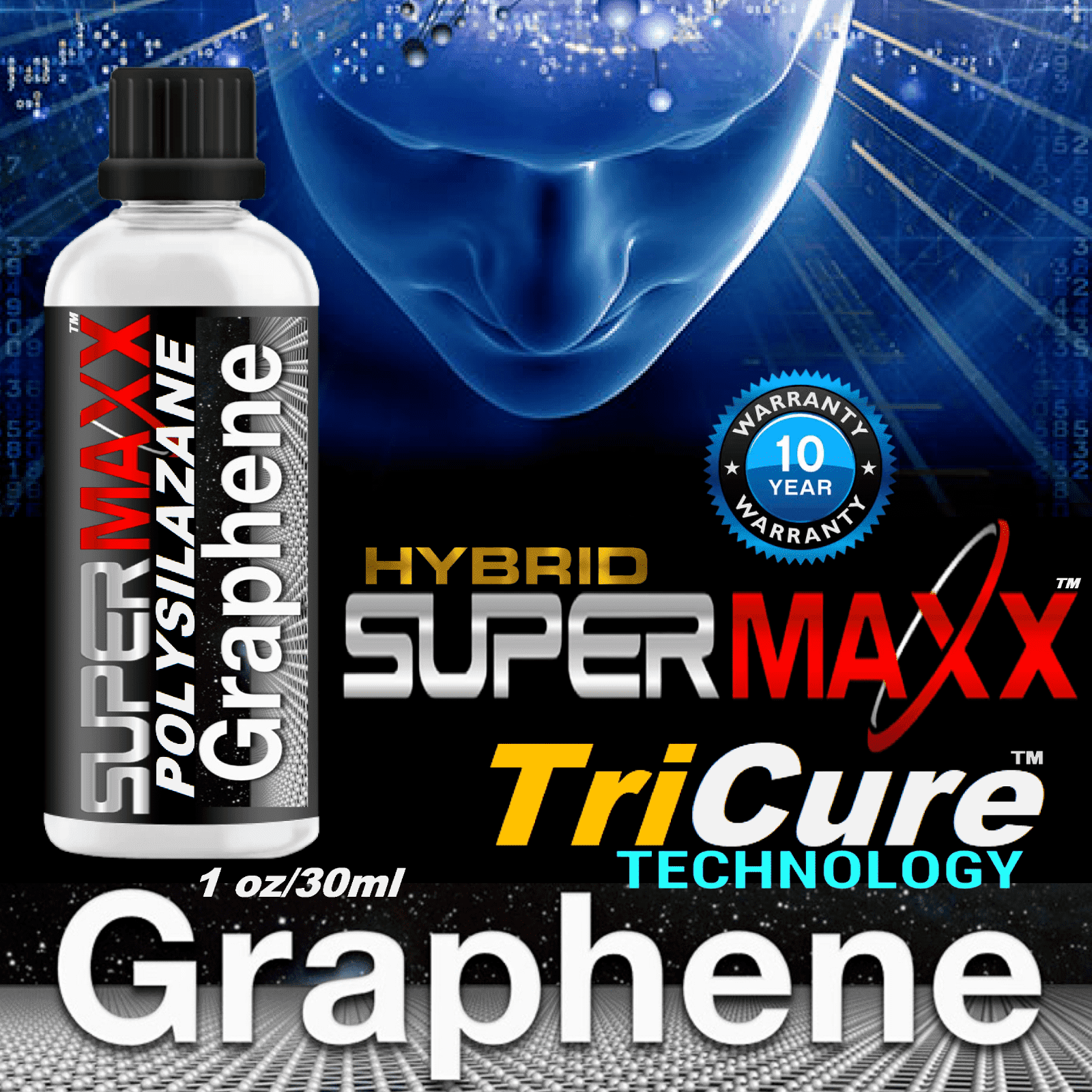 GRAPHENE CERAMIC CAR COATING "10 YEAR" POLYSILAZANE HYBRID PROTECTION ...