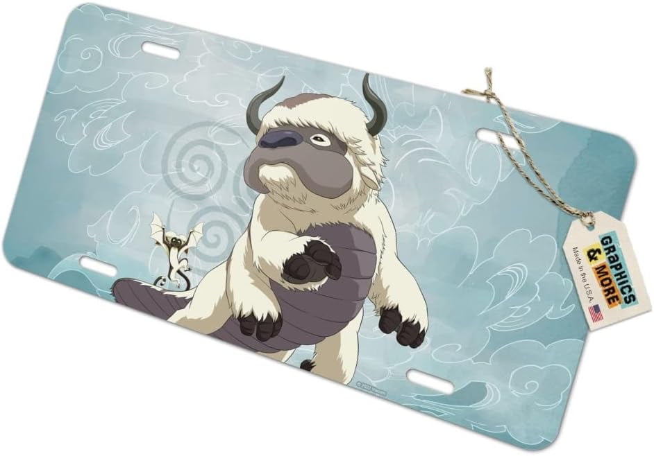 GRAPHICS & MORE Avatar The Last Airbender Appa & Momo Novelty Metal ...