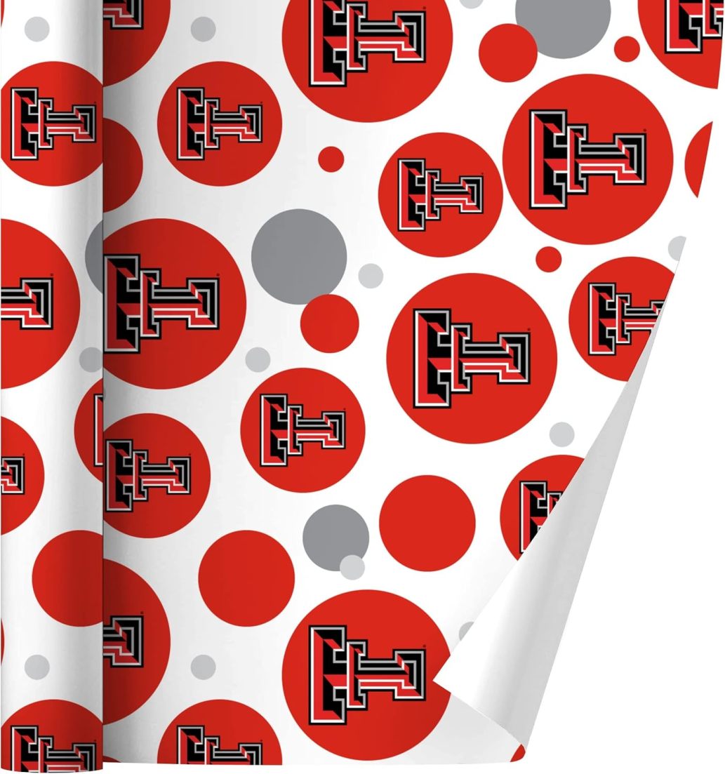 GRAPHICS & MORE Texas Tech University Raiders Logo Gift Wrap Wrapping ...