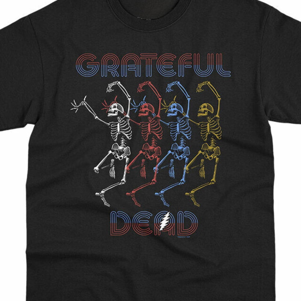 GRATEFUL DEAD-MARQUEE-DANCING SKELETONS-T-SHIRT S-M-L-XL-XXL Garcia ...