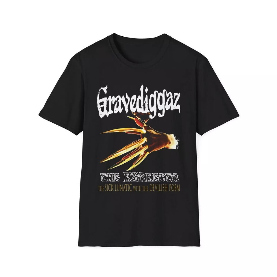 GRAVEDIGGAZ pick sickle shovel RZA Golden Era Rap Gilden Tshirt LT213 ...