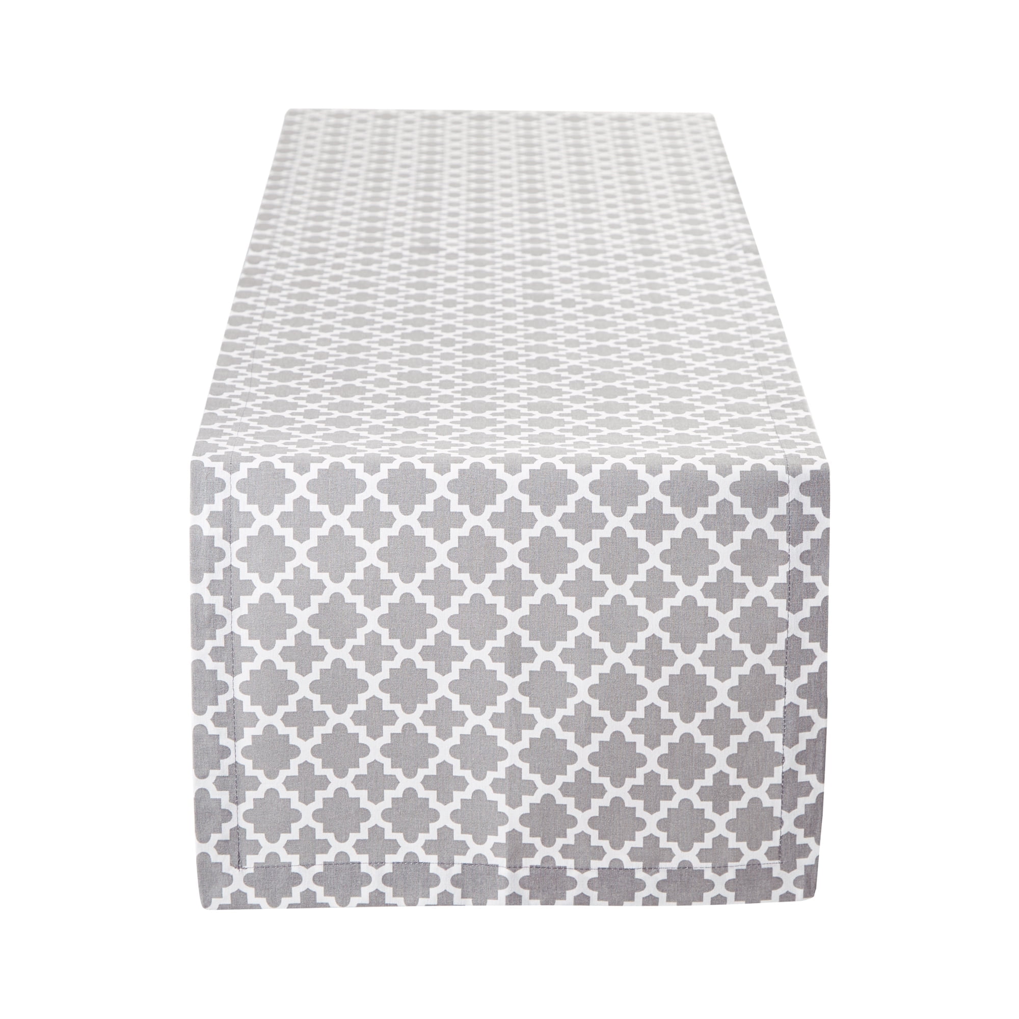 GRAY LATTICE TABLE RUNNER 14x72 - Walmart.com