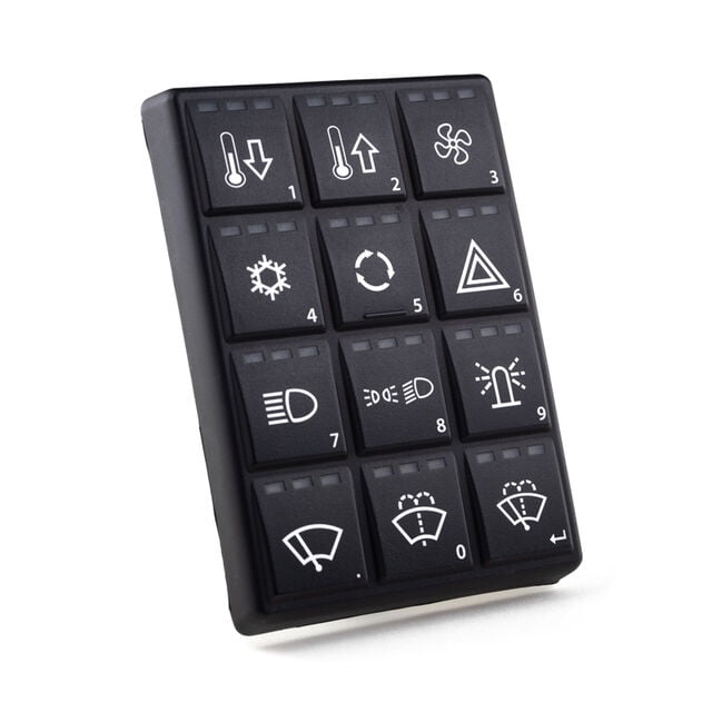 GRAYHILL 3K206-2RN3AG, SWITCH KEYPAD 6KEY ILLUM - Walmart.com