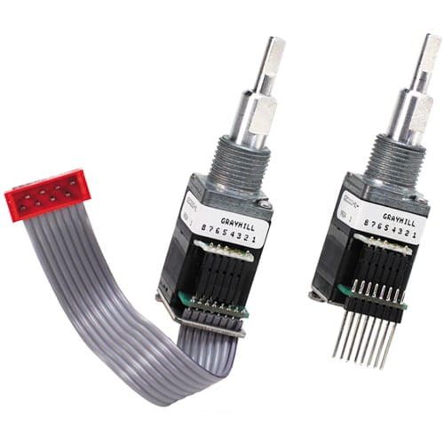 GRAYHILL 62C2222-01-060C, Encoders Encoder, Concentric, 22.5-deg; or 16 ...
