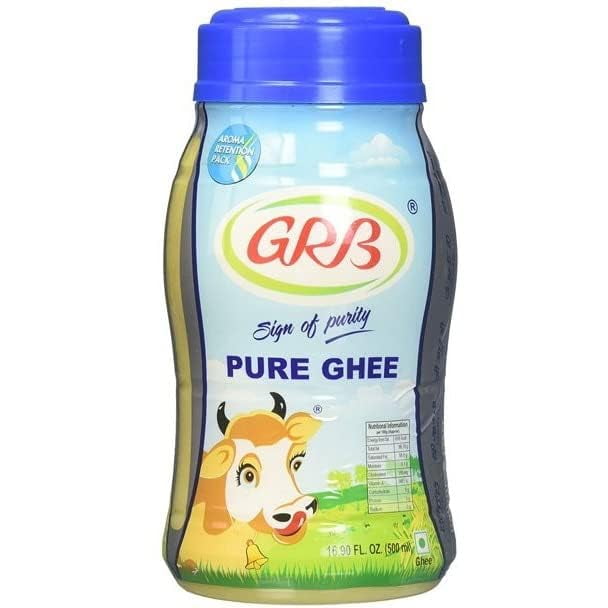 GRB Cow Ghee 830 ml – Pure Desi Ghee from 100% Cow’s Milk | Rich Aroma ...