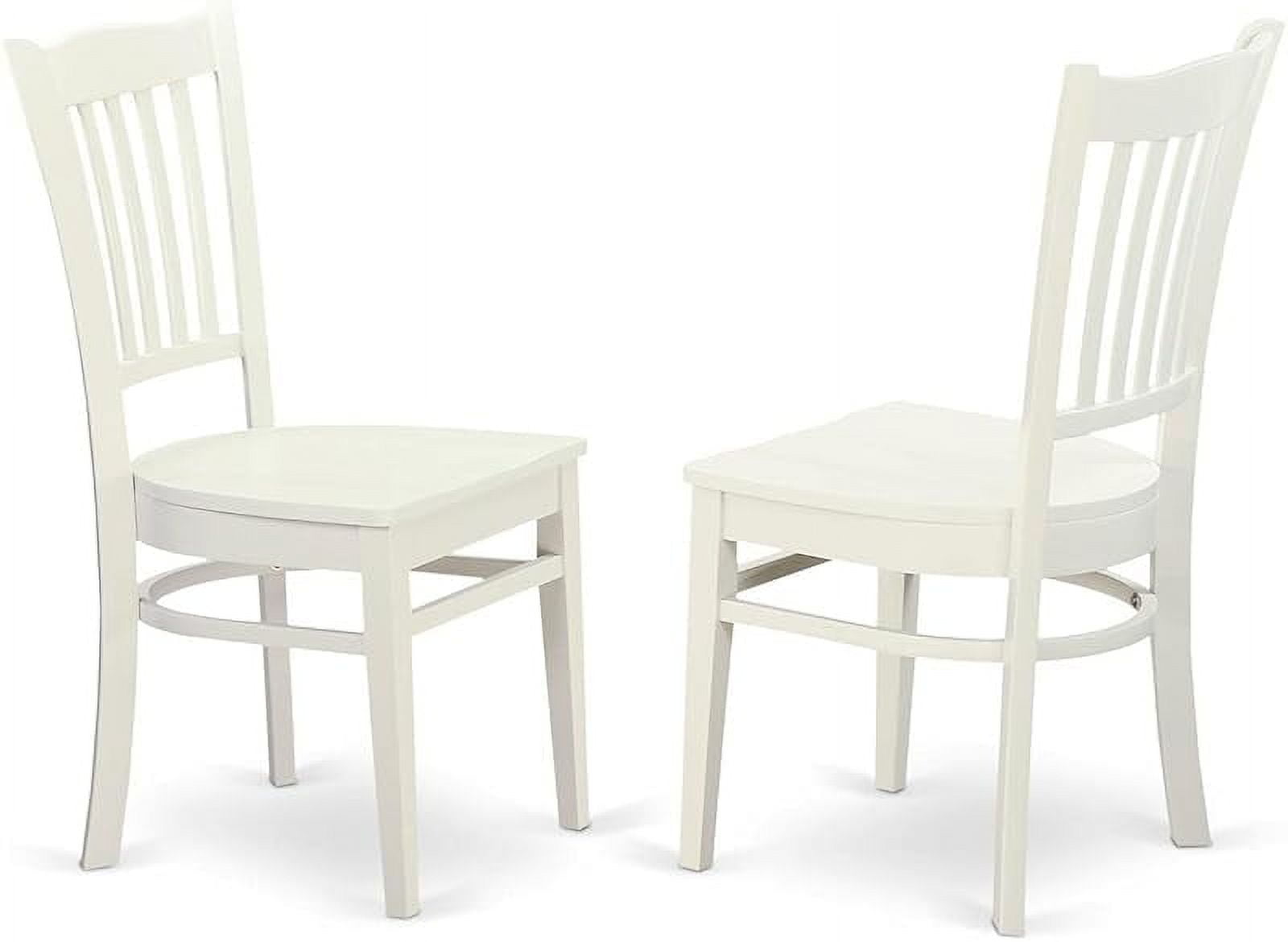 GRC-OAK-W Groton Kitchen Dining Chairs - Slat Back Wooden Seat Chairs ...