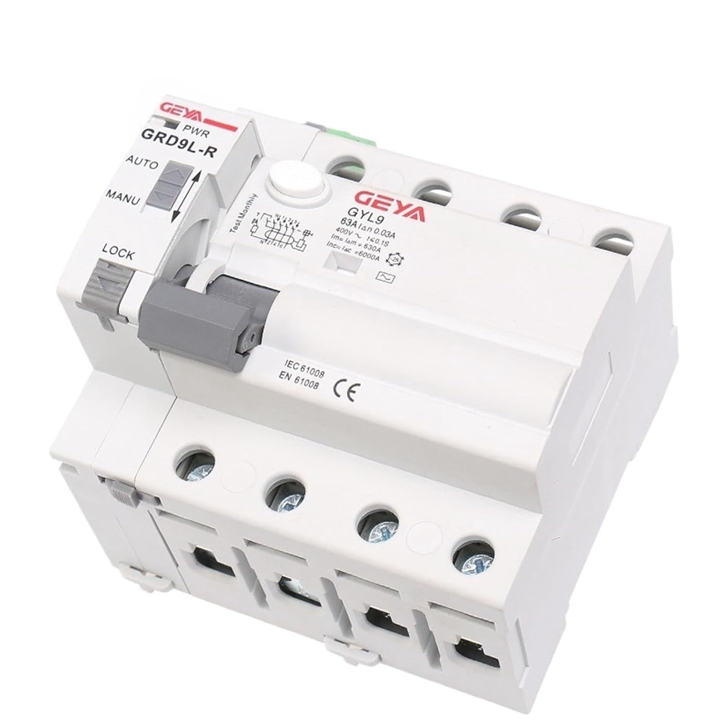 GRD9L 4 Pole RCCB Recloser Breakers Automatic Reclosing Device Remote ...