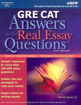 Pre-Owned GRE Cat: Answers to the Real Essay Questions, 2nd Edition ...