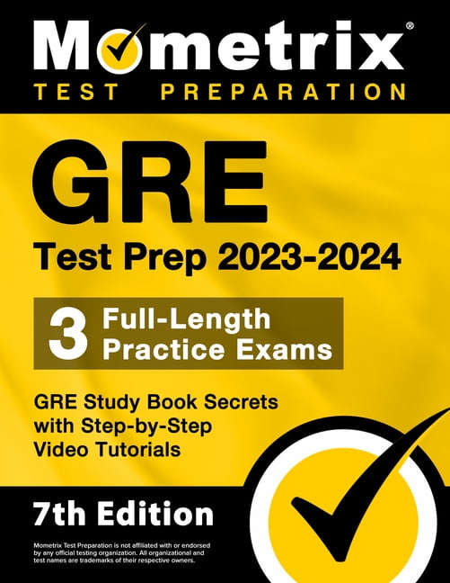 GRE Test Prep 2023-2024 - 3 Full-Length Practice Exams, GRE Study Book ...
