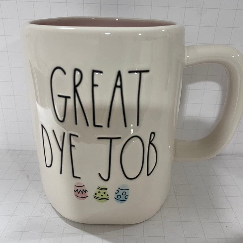 GREAT DYE JOB Mug with - Watercolor EASTER Egg mug - Ceramic ...