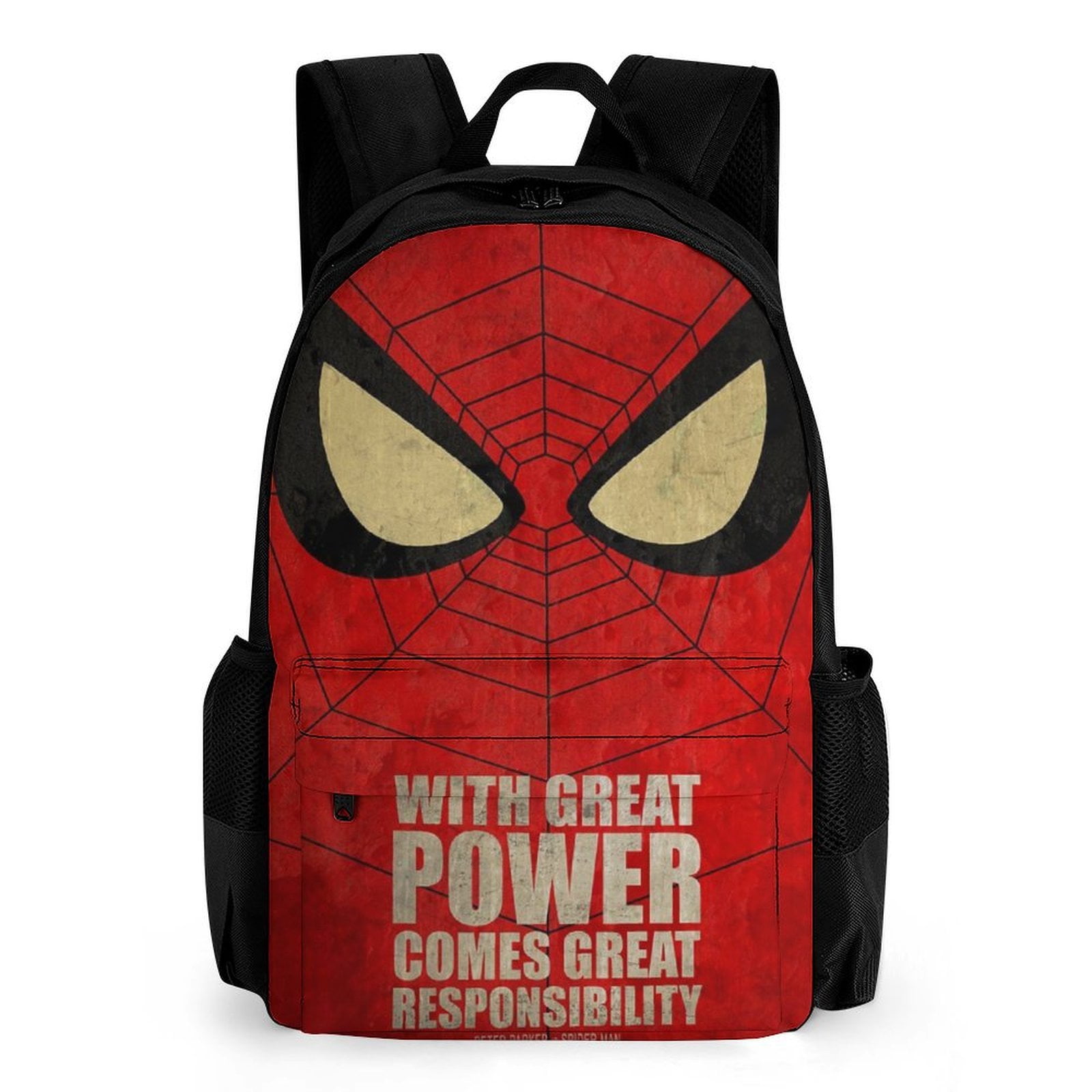 WITH GREAT POWER COMES GREAT SPIDER MAN Laptop Backpacks with Pocket ...