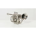 GREAT SAI MUSICAL POCKET TRUMPET Bb PITCH NICKEL PLATED WITH FREE HARD ...