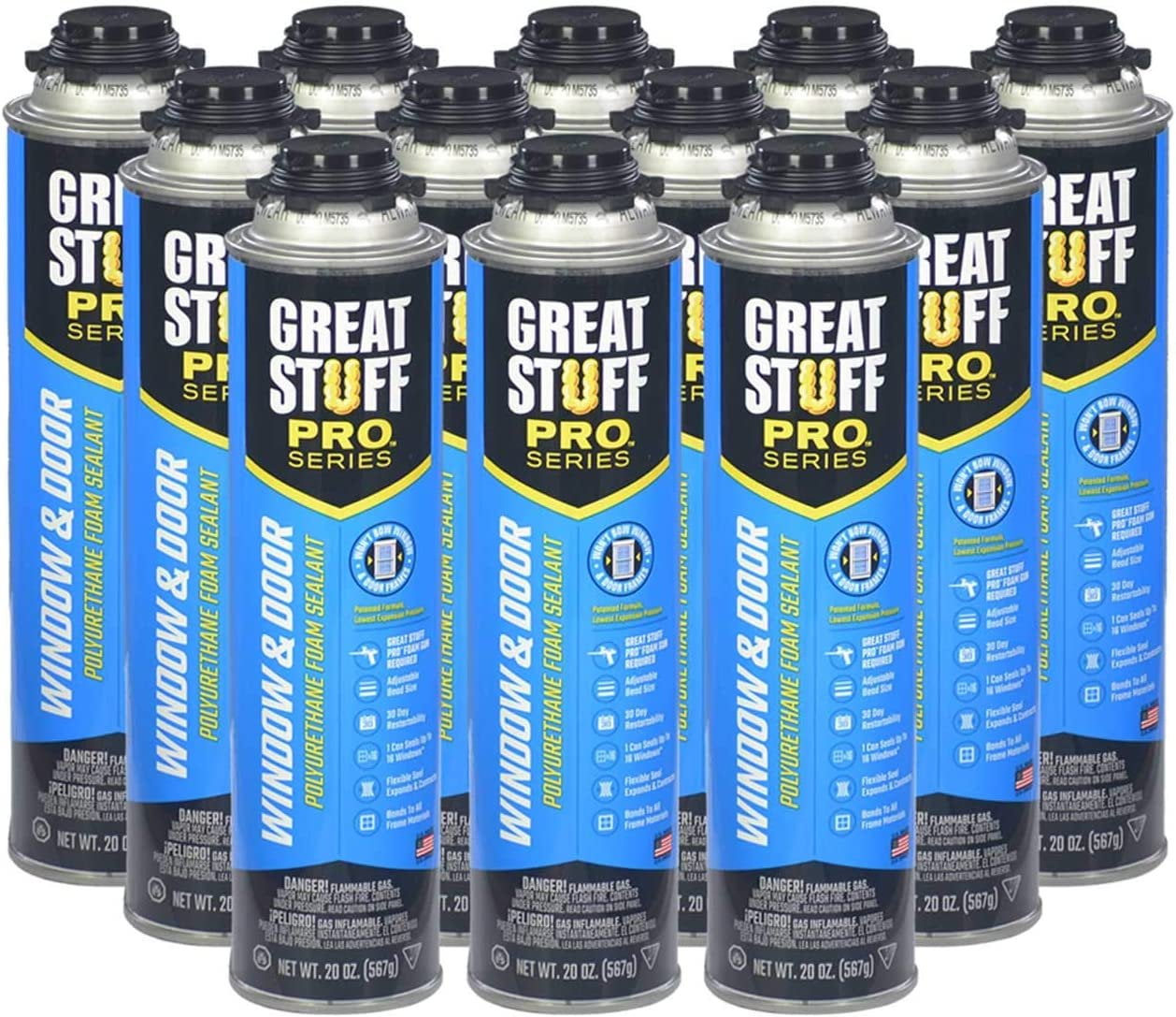 GREAT STUFF PRO Window and Door - Polyurethane Foam Sealant. Air Tight ...