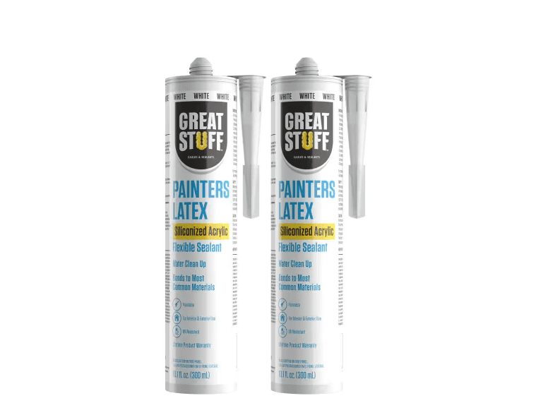 GREAT STUFF Painters Latex 10.1 fl. oz. White Siliconized Acrylic ...