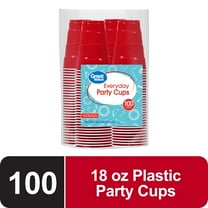 Great Value Everyday Disposable Plastic Cups, Clear, 2 oz, 50 Count ...