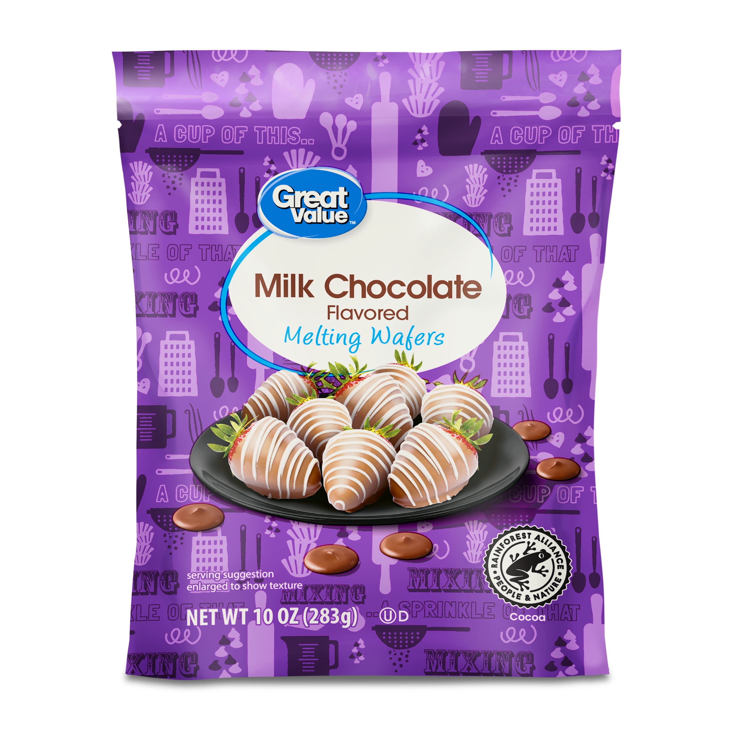 Great Value Milk Chocolate Flavored Melting Wafers, 10 oz - Walmart.com