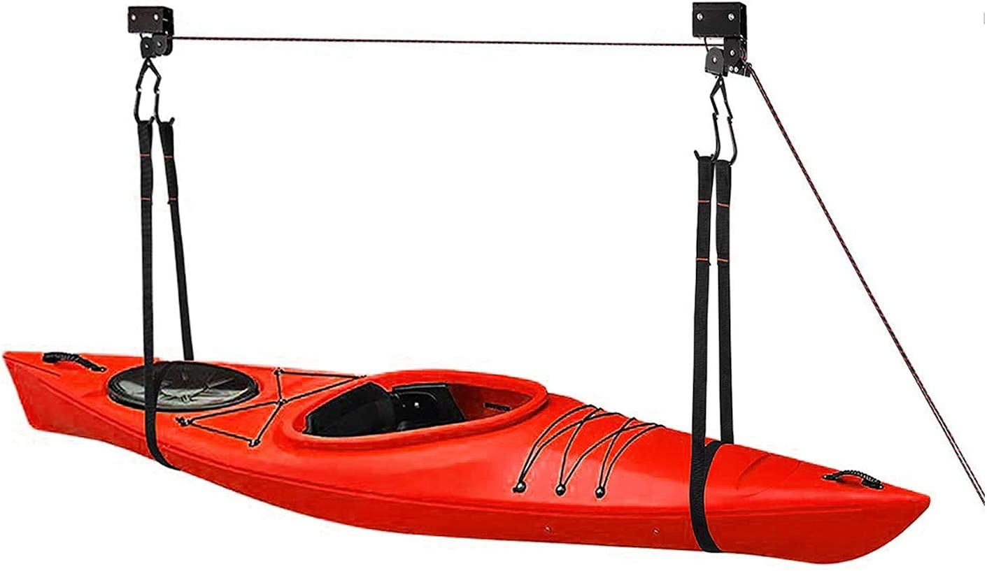 GREAT WORKING TOOLS Kayak Hoist - Kayak Storage Pulley System for ...