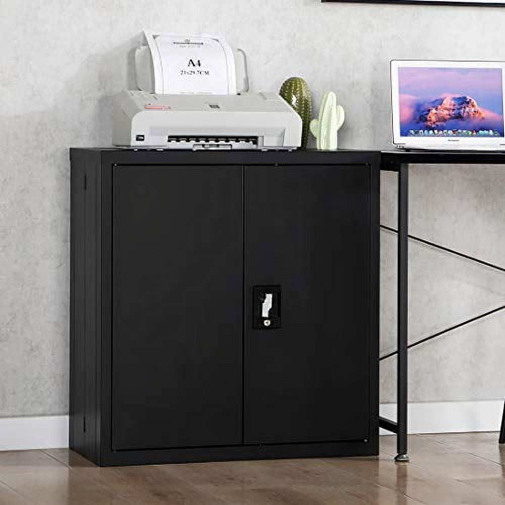 GREATMEET Metal Storage Cabinet with Locking Doors, Folding Storage ...