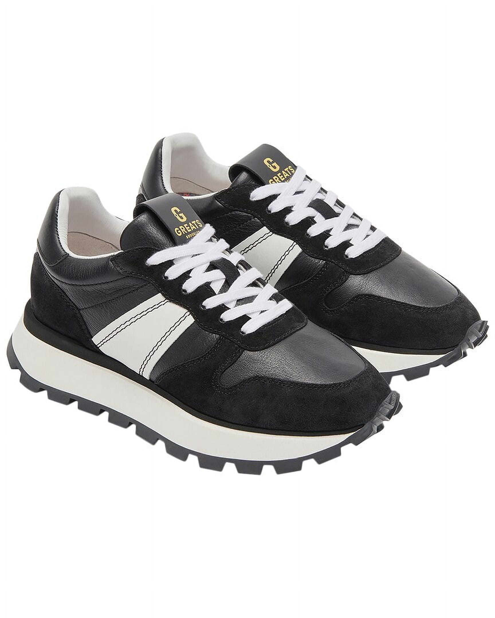 GREATS Greenpoint Runner Suede & Leather Sneaker, 7 - Walmart.com