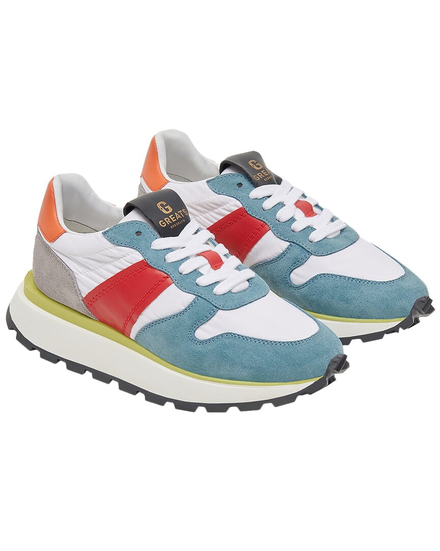 GREATS Greenpoint Runner Suede-Trim Sneaker, 8.5 - Walmart.com