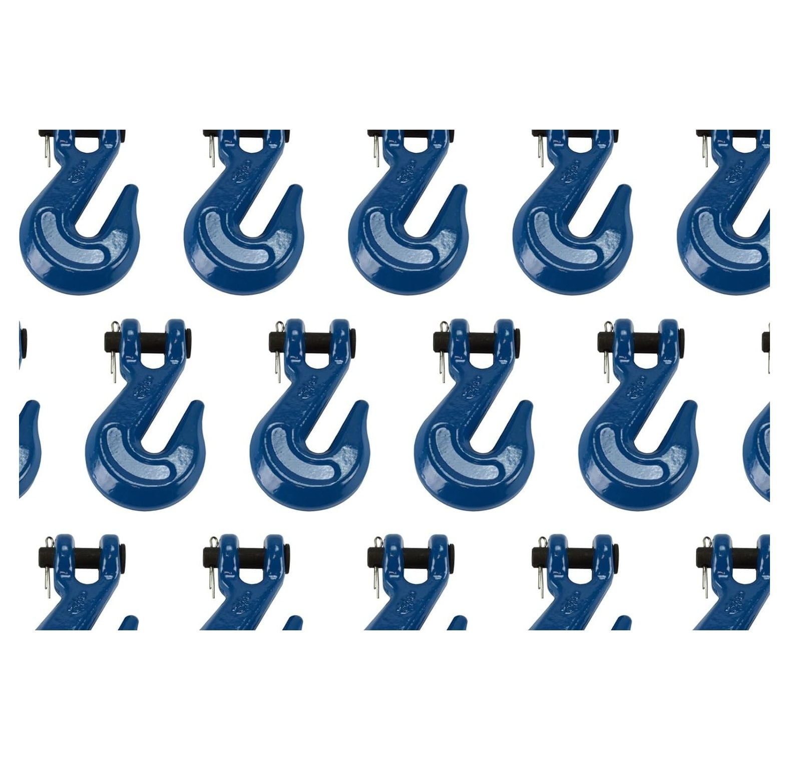 GREATYUUO 25 Lot 5/16" Chain Grab Hook Pin Clevis Rigging Tow Transport ...