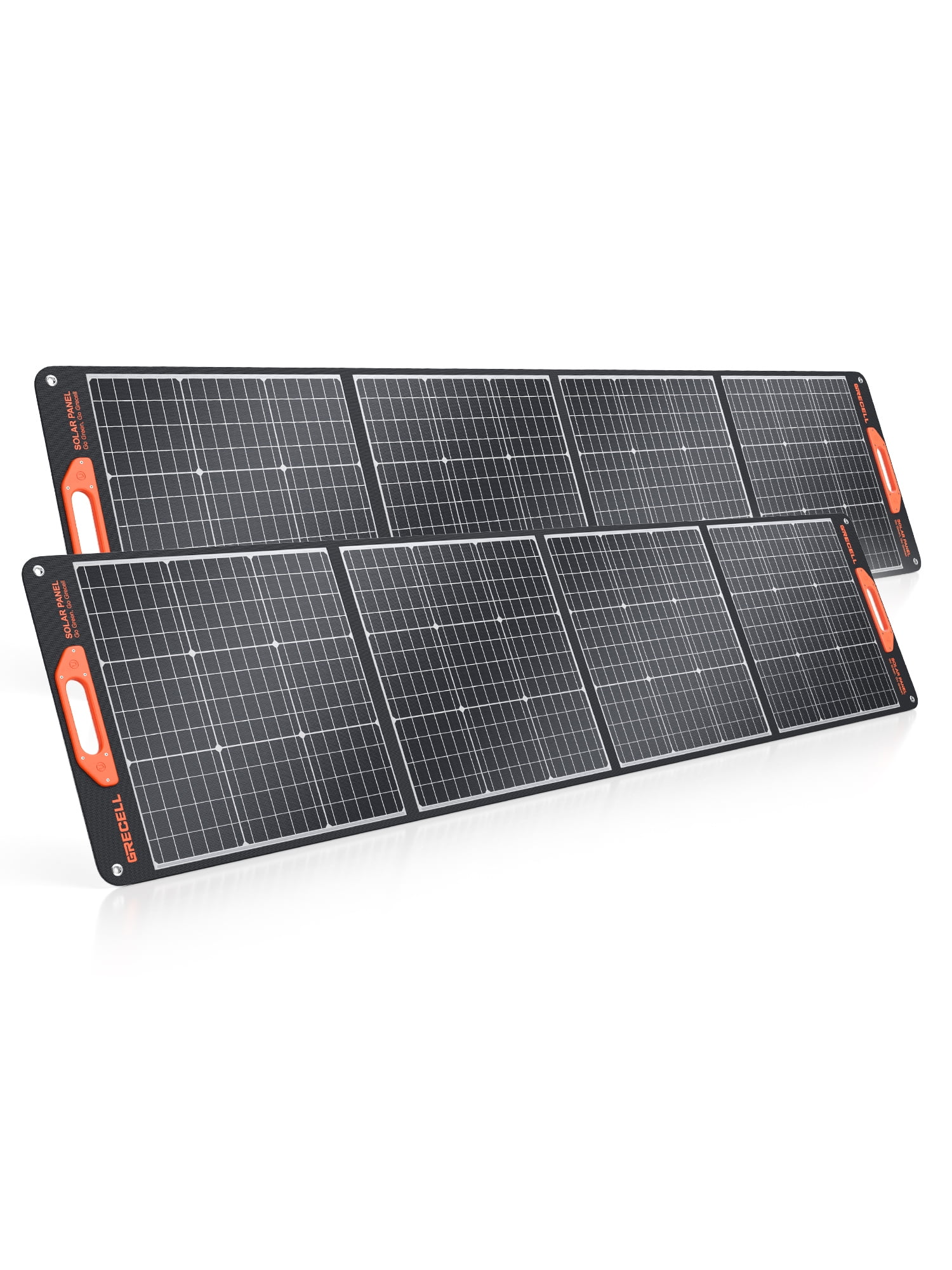 GRECELL 200W Portable Solar Panel for Power Station Generator (2 Pack ...