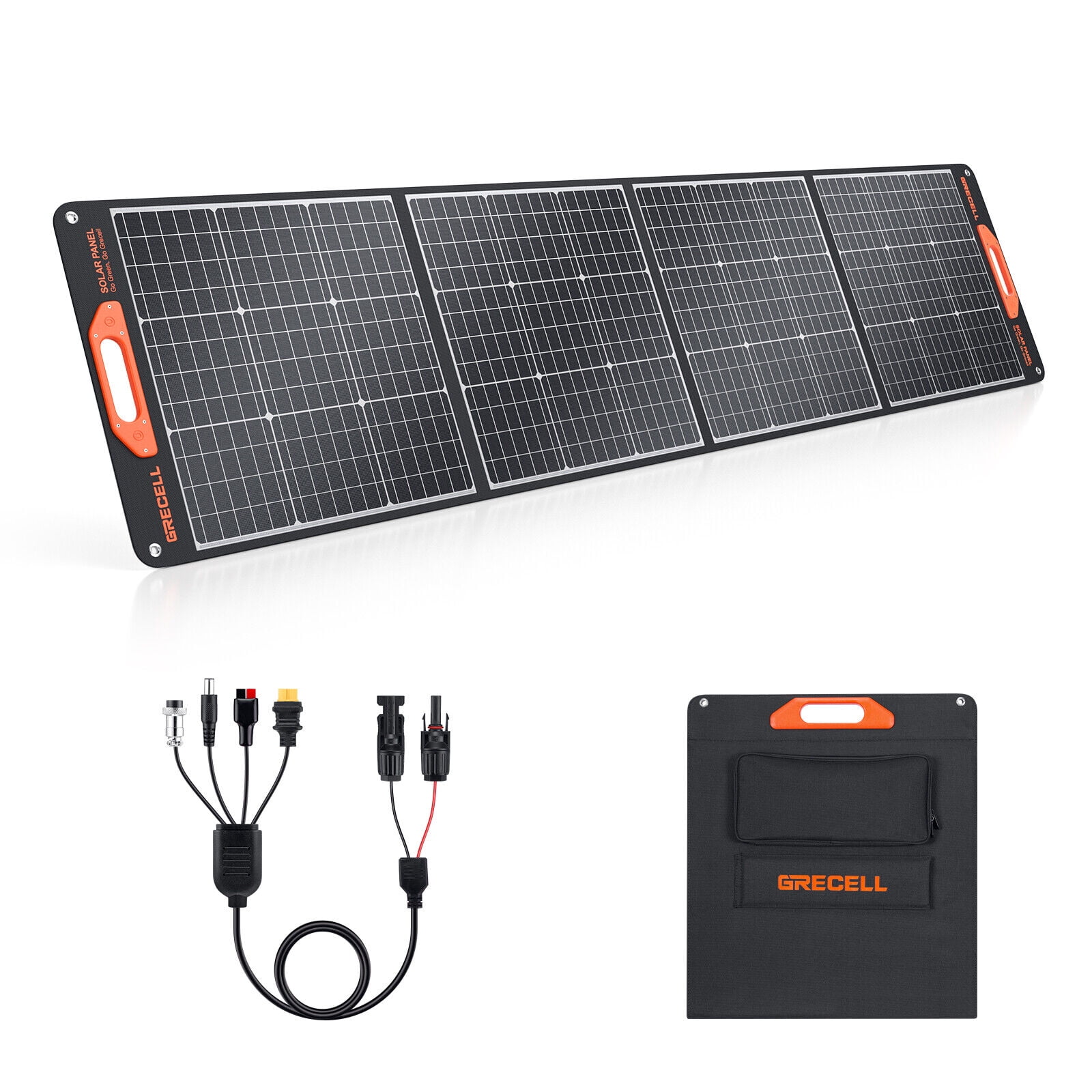 GRECELL 200W Solar Panel Portable Flexible Foldable for Power Station ...